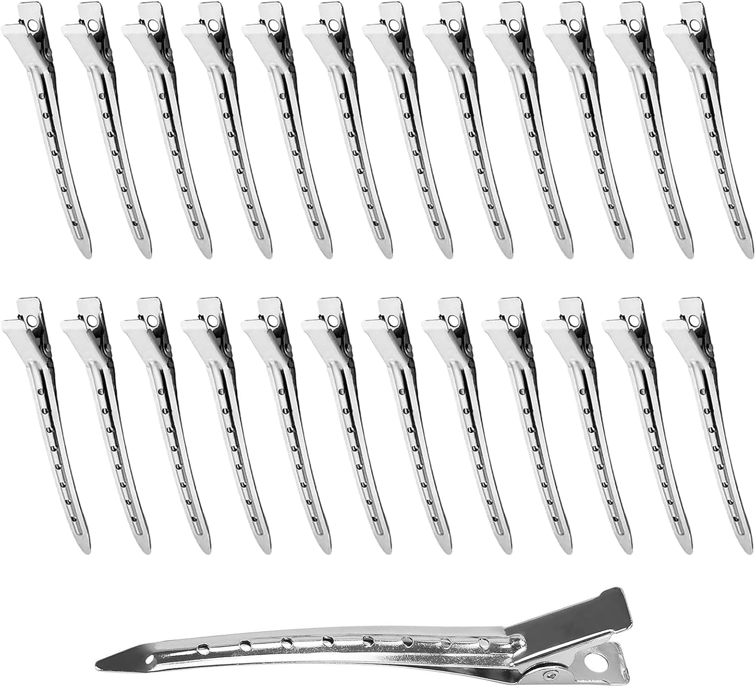 25 Pcs Duck Bill Hair Clips - Pin Curl & Sectioning Clips for Styling ...
