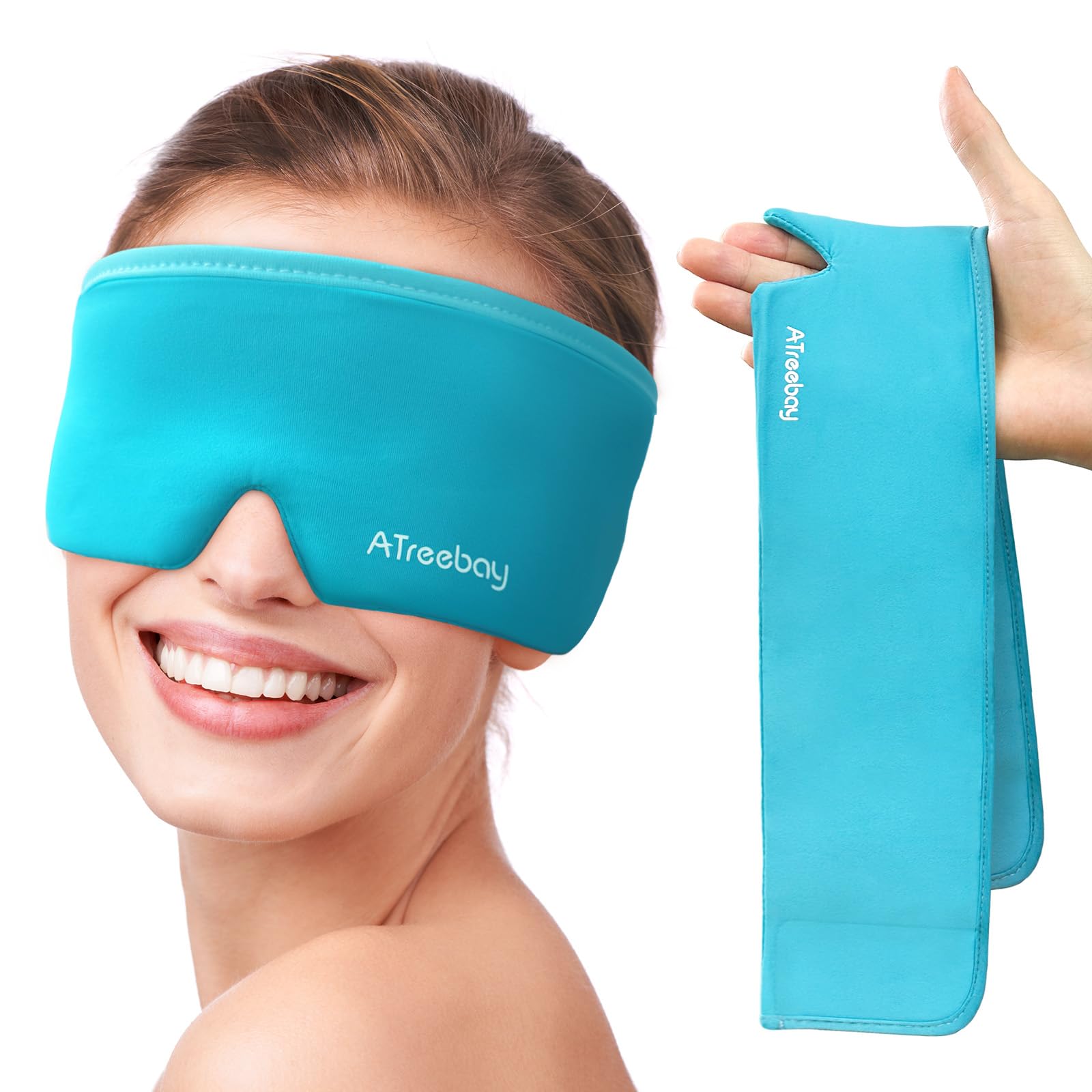 Amazon.com: Cooling Eye Mask, Cold Eye Mask for Puffiness, Reusable Ice ...