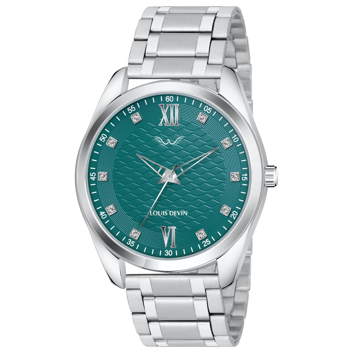 Buy LOUIS DEVIN Stainless Steel Steel Chain Analog Wrist Watch For Men ...