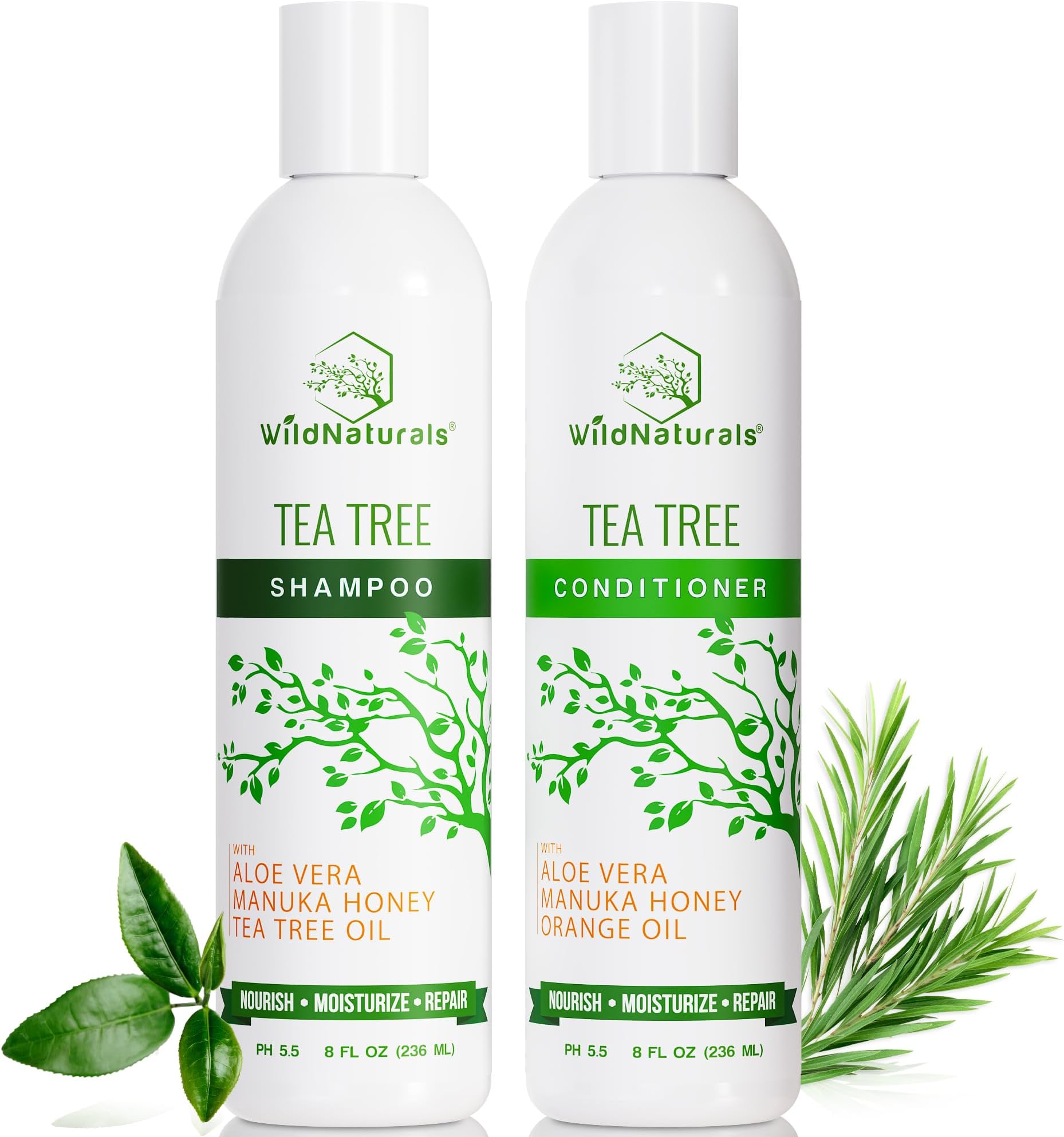Amazon.com : Tea Tree Oil Shampoo and Conditioner Set - Dry Scalp ...