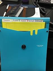 Amazon.com : Five Star Expanding File Folder, 5-Pocket Vertical Expandable File Folder, Teal ...