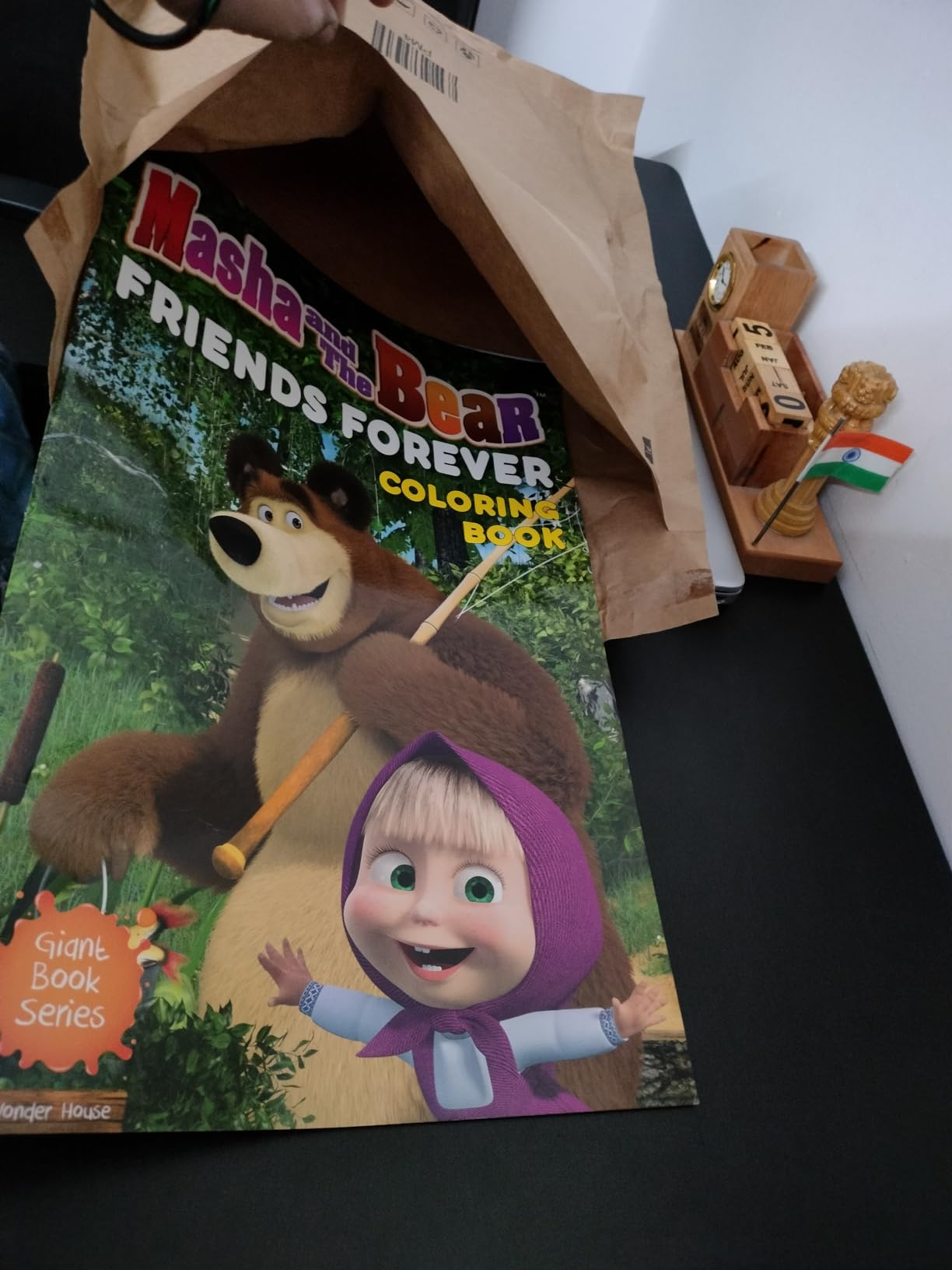 Masha And The Bear - Friends Forever: Giant Coloring Book For Kids ...