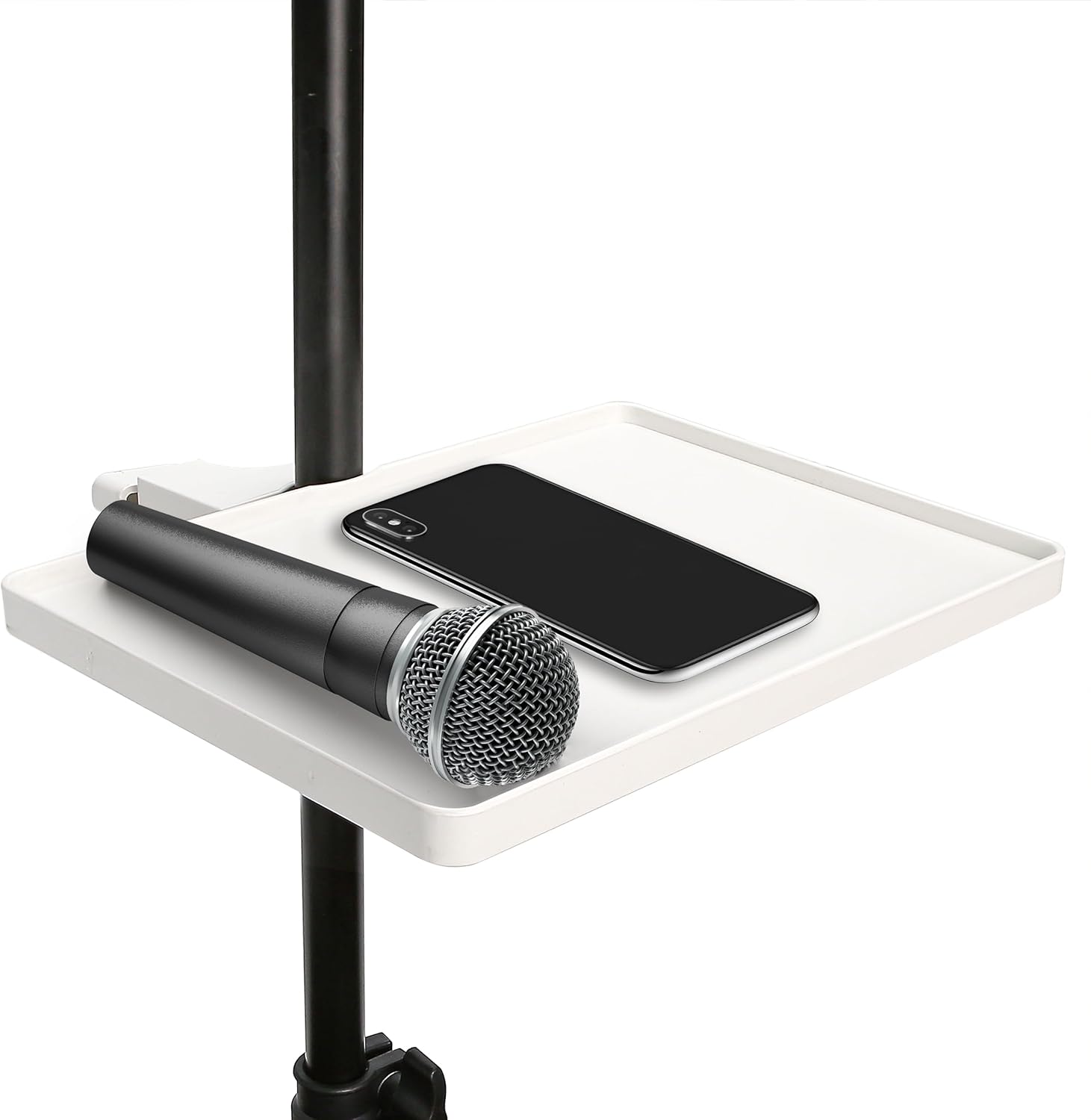 Amazon.com: Utility Microphone Tray Holder, White Clip-On Accessories ...