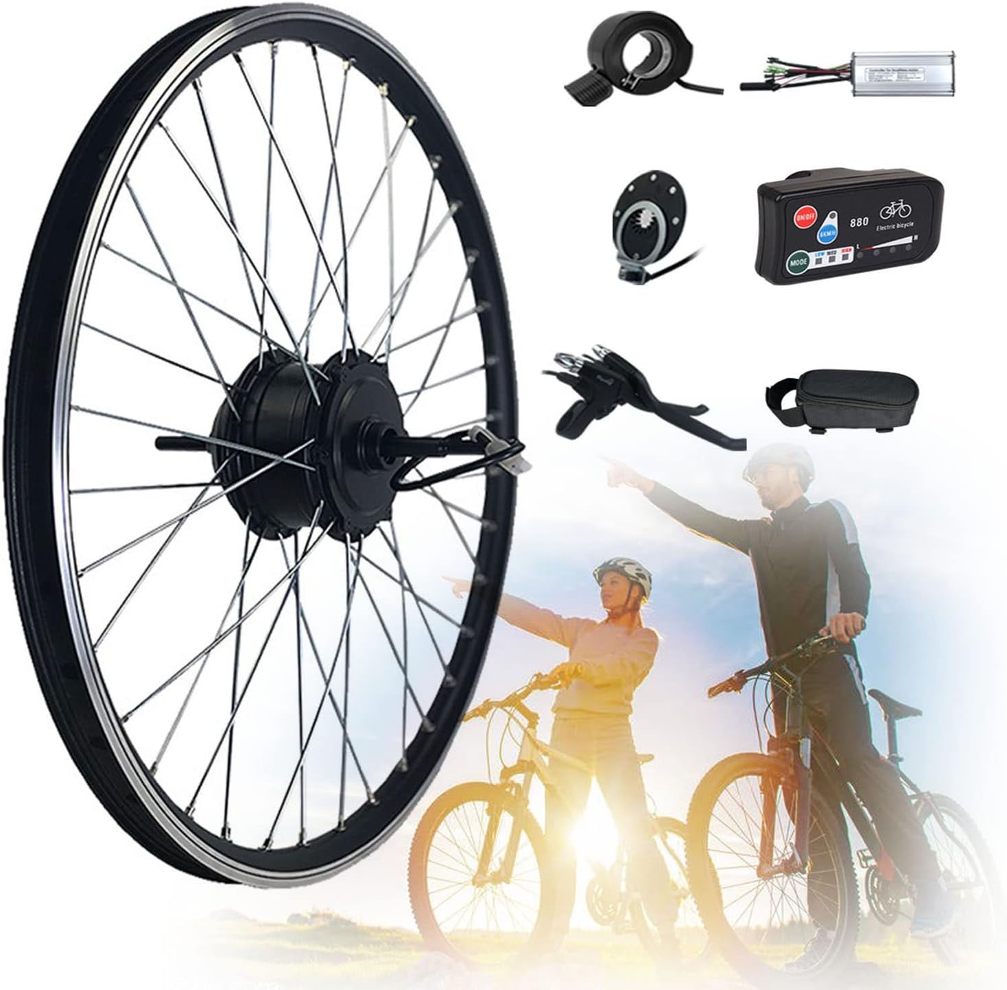 Amazon.com: Electric Bike Conversion Kit 48V 250/350/500/1000/1500W ...