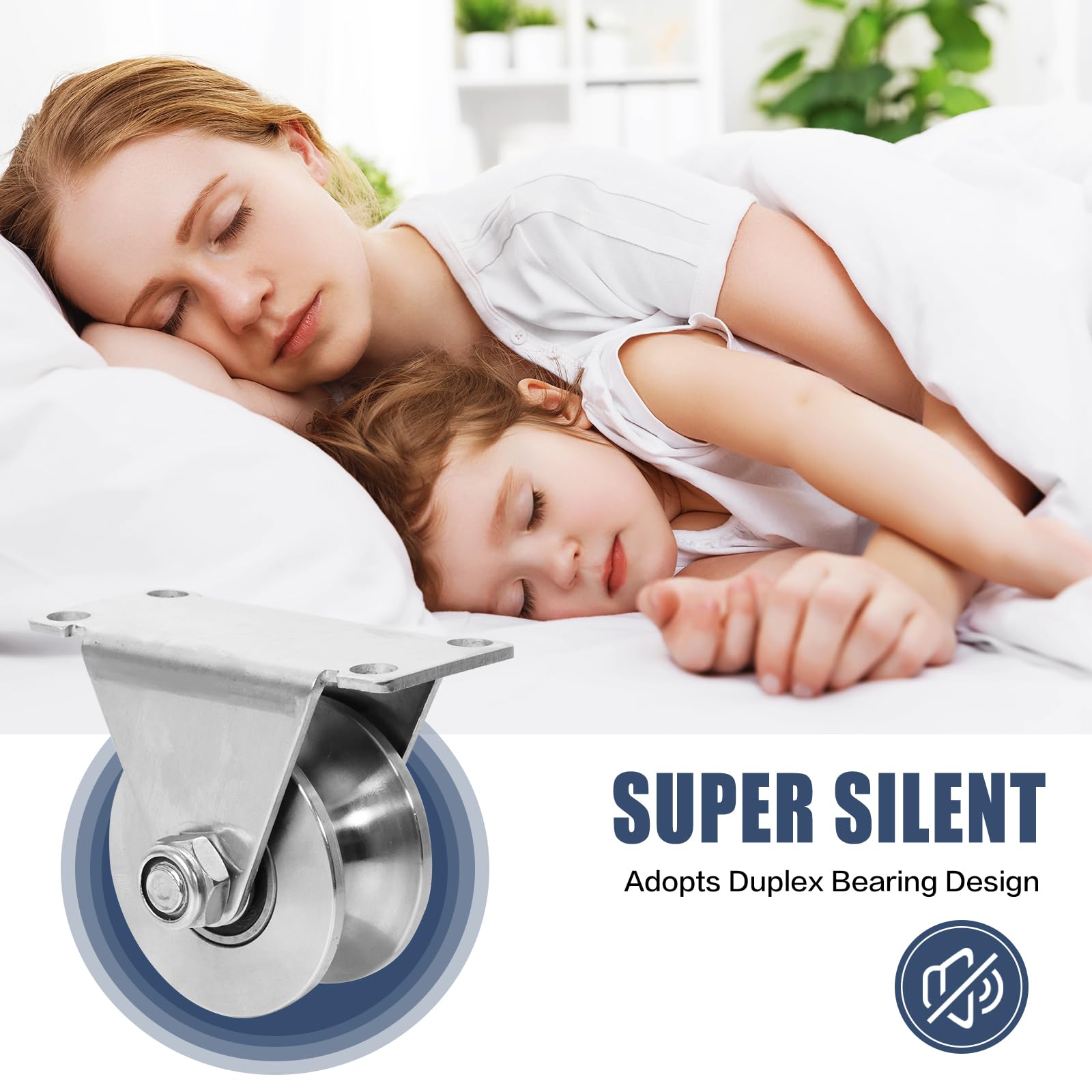 Snapklik.com : V Groove Pulley, Stainless Steel Blocks 1 Pack Super ...