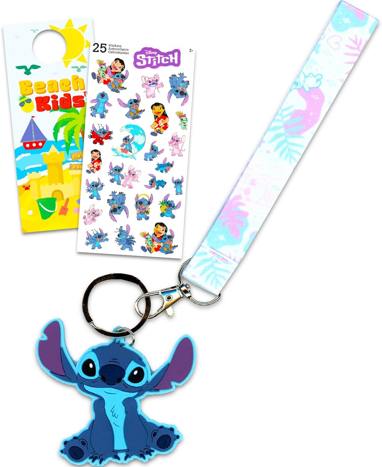 Amazon.com: Disney Stitch Keychain Bundle ~ Deluxe Silicone 3D ...