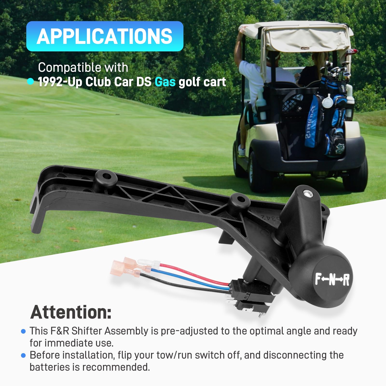 Snapklik.com : JURPLIX Club Car Forward Reverse Shifter Assembly