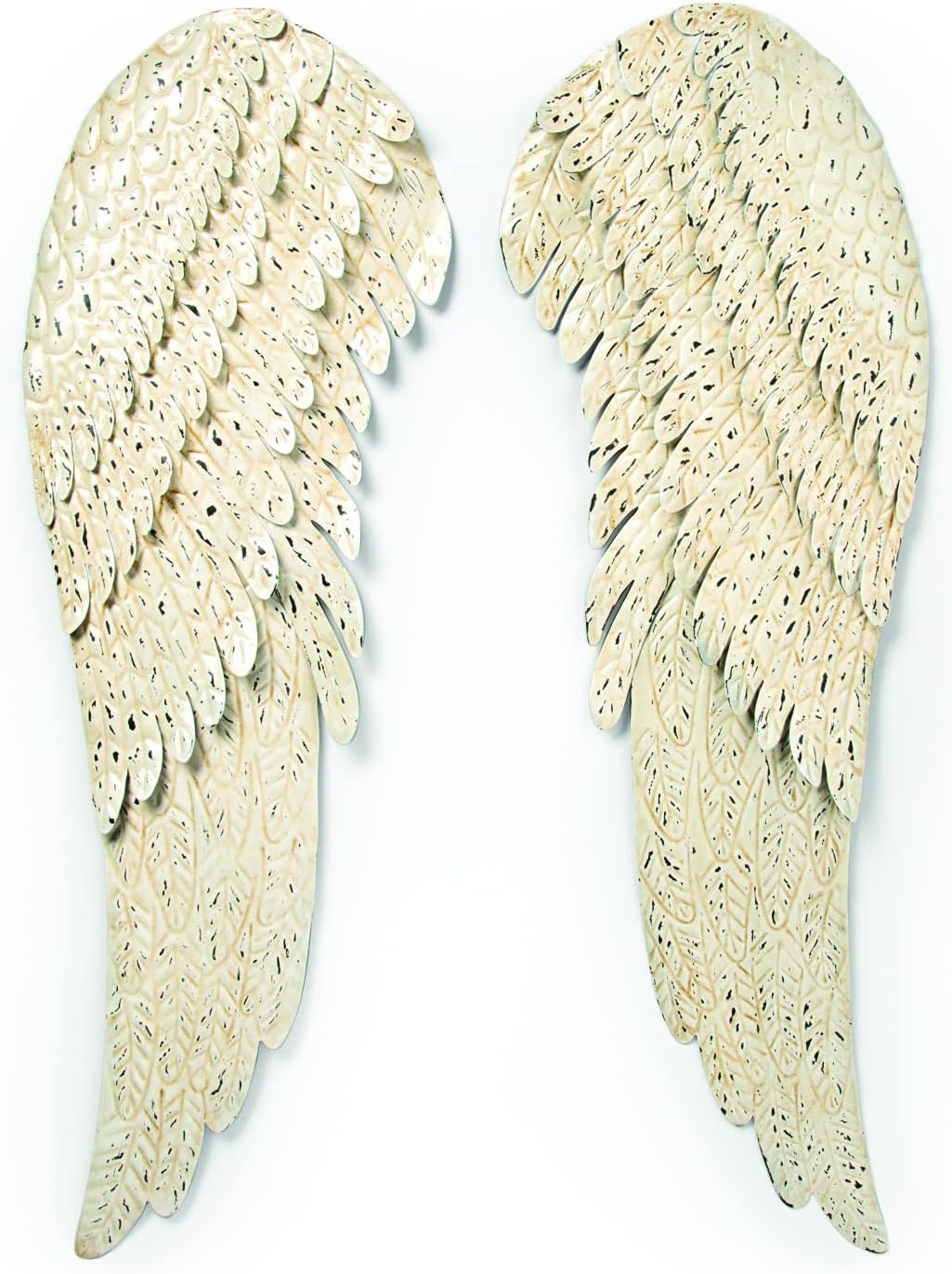White Metal Angel Wing Wall Decor Set of 2 : Amazon.co.uk: Home & Kitchen
