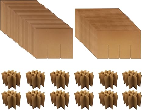 Amazon.com: 12 Sets Glass Dividers Kits for Moving Boxes Fits in 18 x ...