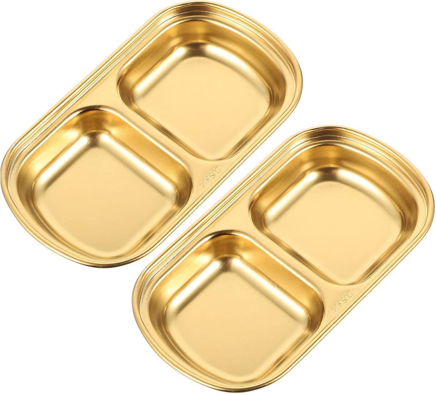 Amazon.com | Homoyoyo Set of 2 Round Seasoning Dishes Double ...