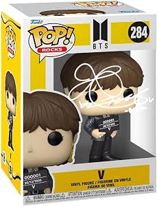 BTS V #284 Facsimile Signed Reprint Laser Autographed Funko POP! Rocks ...