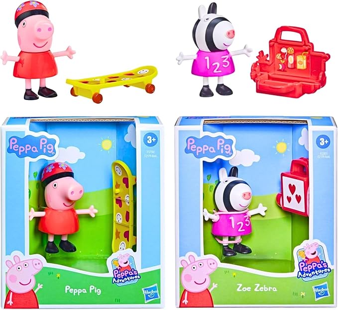 Amazon.com: Hasbro Peppa Pig - 3" 8cm Poseable Articulated Figure ...