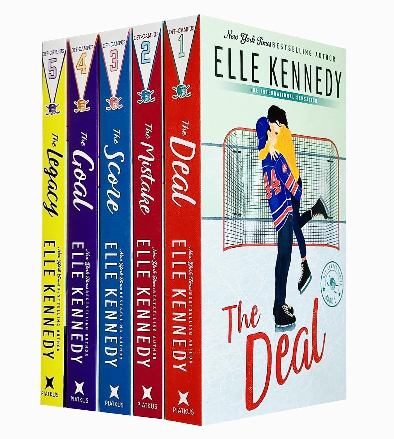 Amazon.com: Elle Kennedy Off Campus Series 5 Books Collection Set (The ...