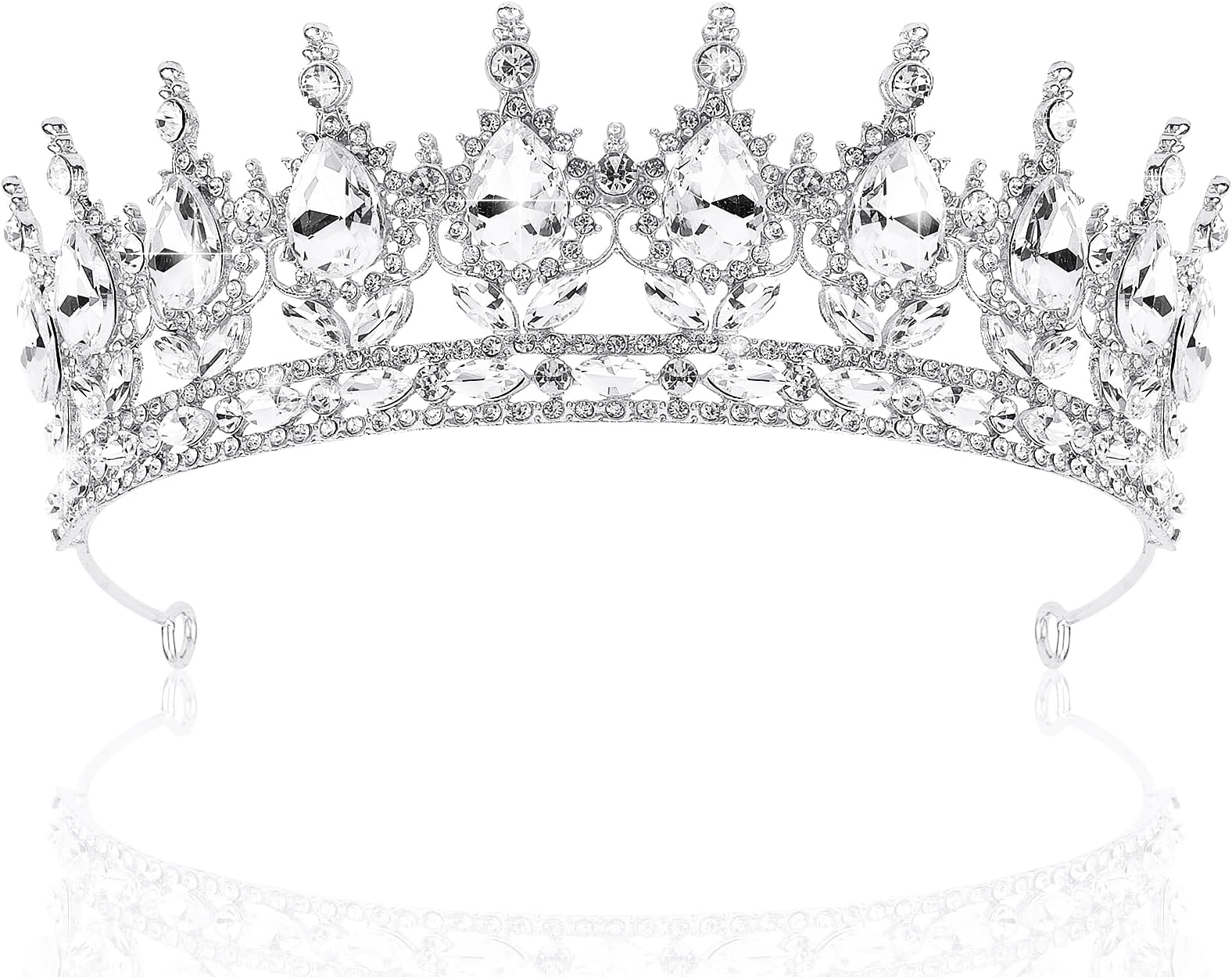 Amazon.com : TOBATOBA Tiaras for Women Silver Tiaras and Crowns for ...