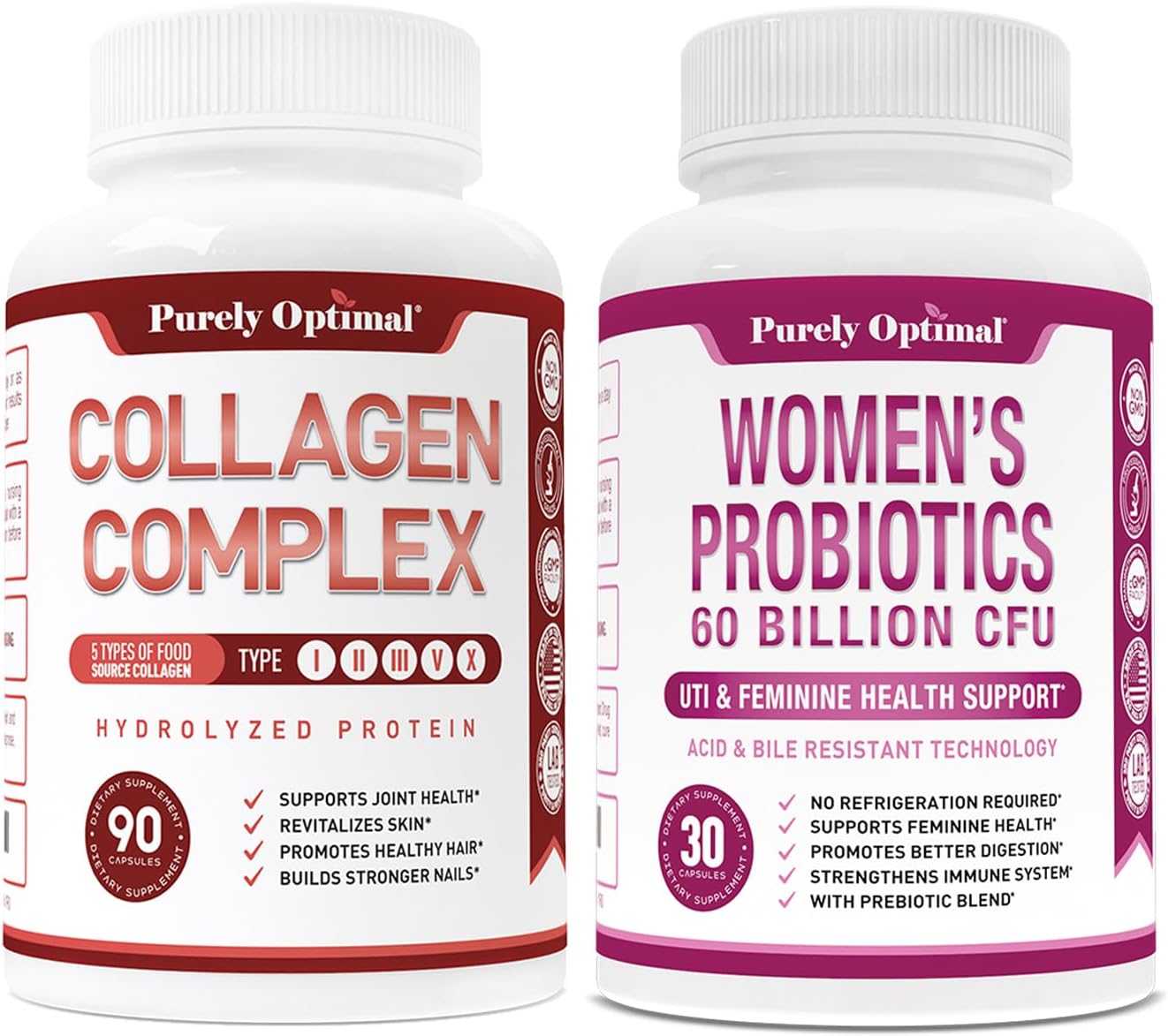 Amazon.com: Purely Optimal Premium Multi Collagen Peptides Capsules ...
