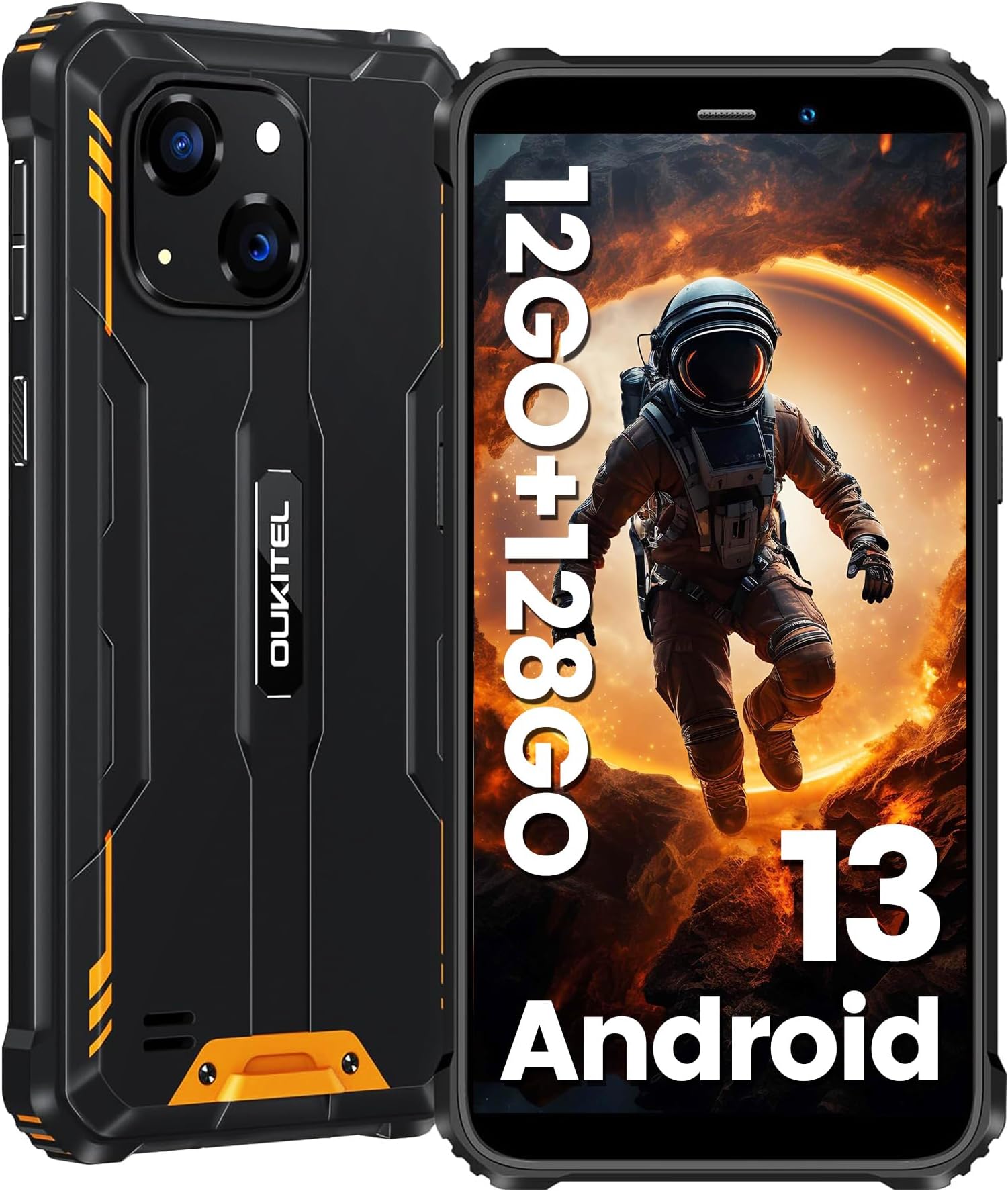 OUKITEL C36 Téléphone Portable Débloqué, 12GB+128GB/1TB Extensible ...