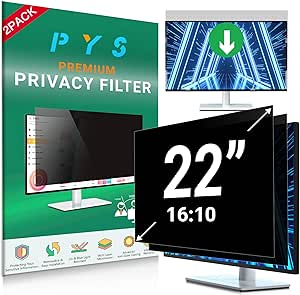 [2-Pack] 22 Inch Privacy Screen for 16:10 Computer Monitor - [Anti ...