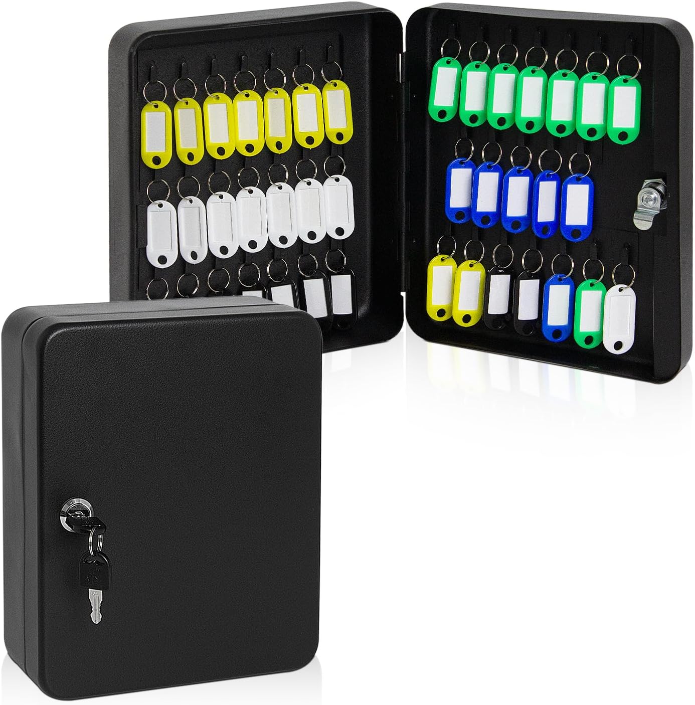 Amazon.com: PACOLO Steel Key Storage Lock Box with Two Keys, Wall Mount ...