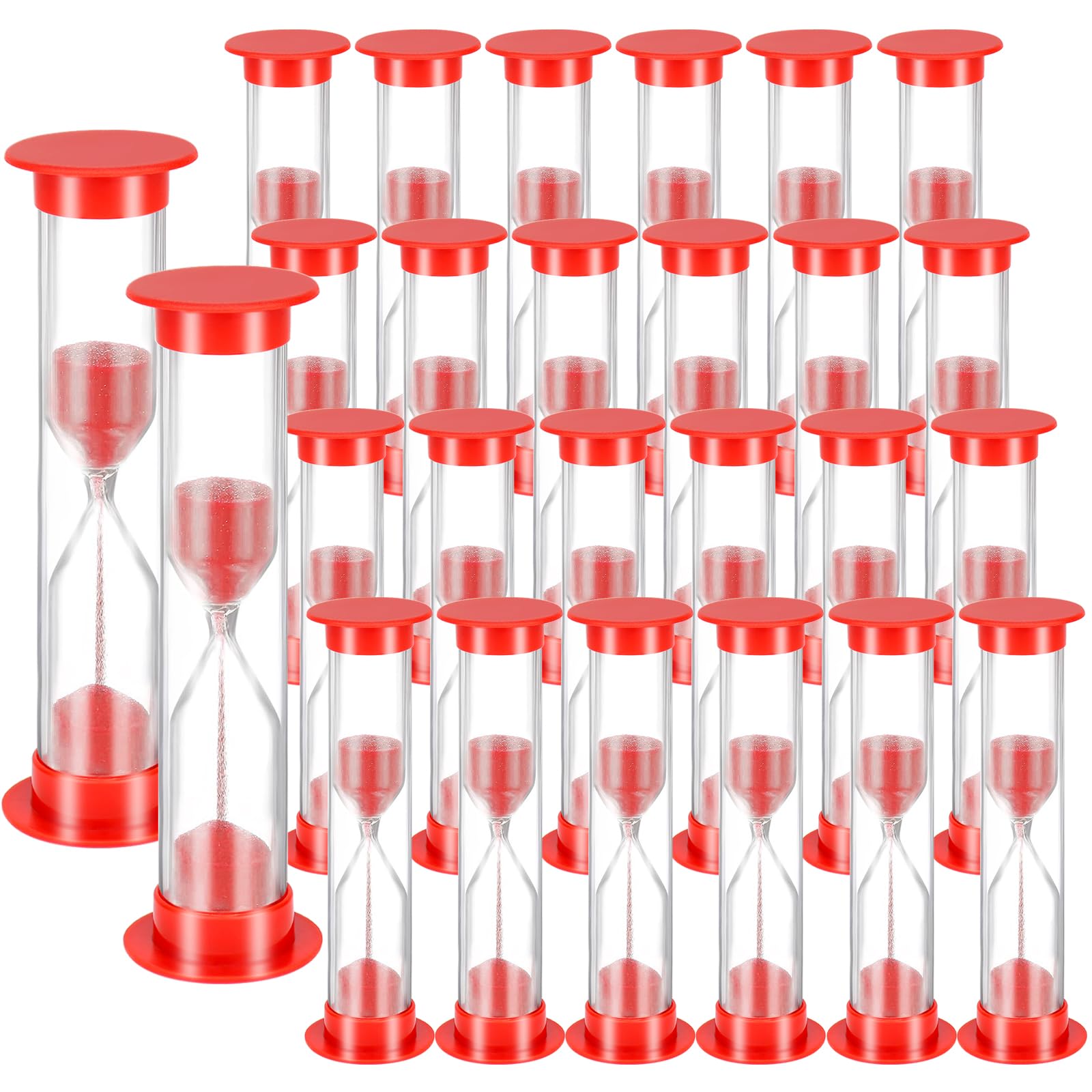 Snapklik.com : 24 Pcs 5 Minute Sand Timer Plastic Sand Timer Mini ...