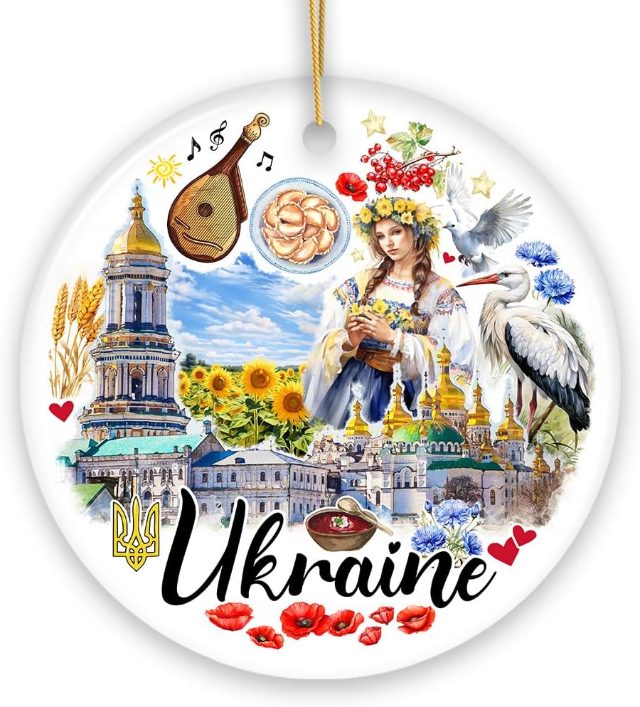 Amazon.com: Artistic Ukraine Vintage Ornament, Traditional Souvenir ...