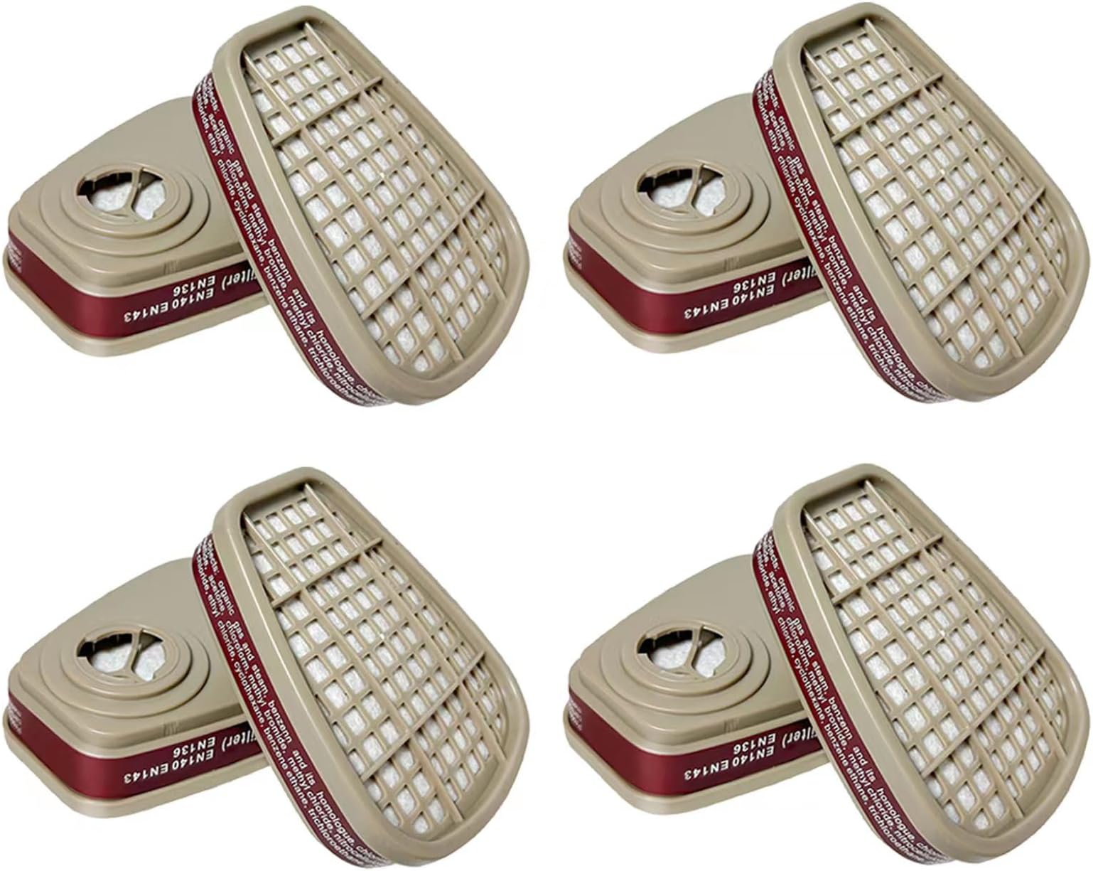 Amazon.com: 6001 Filter Cartridges for Respirator（4Pairs） - Anti-Dust ...