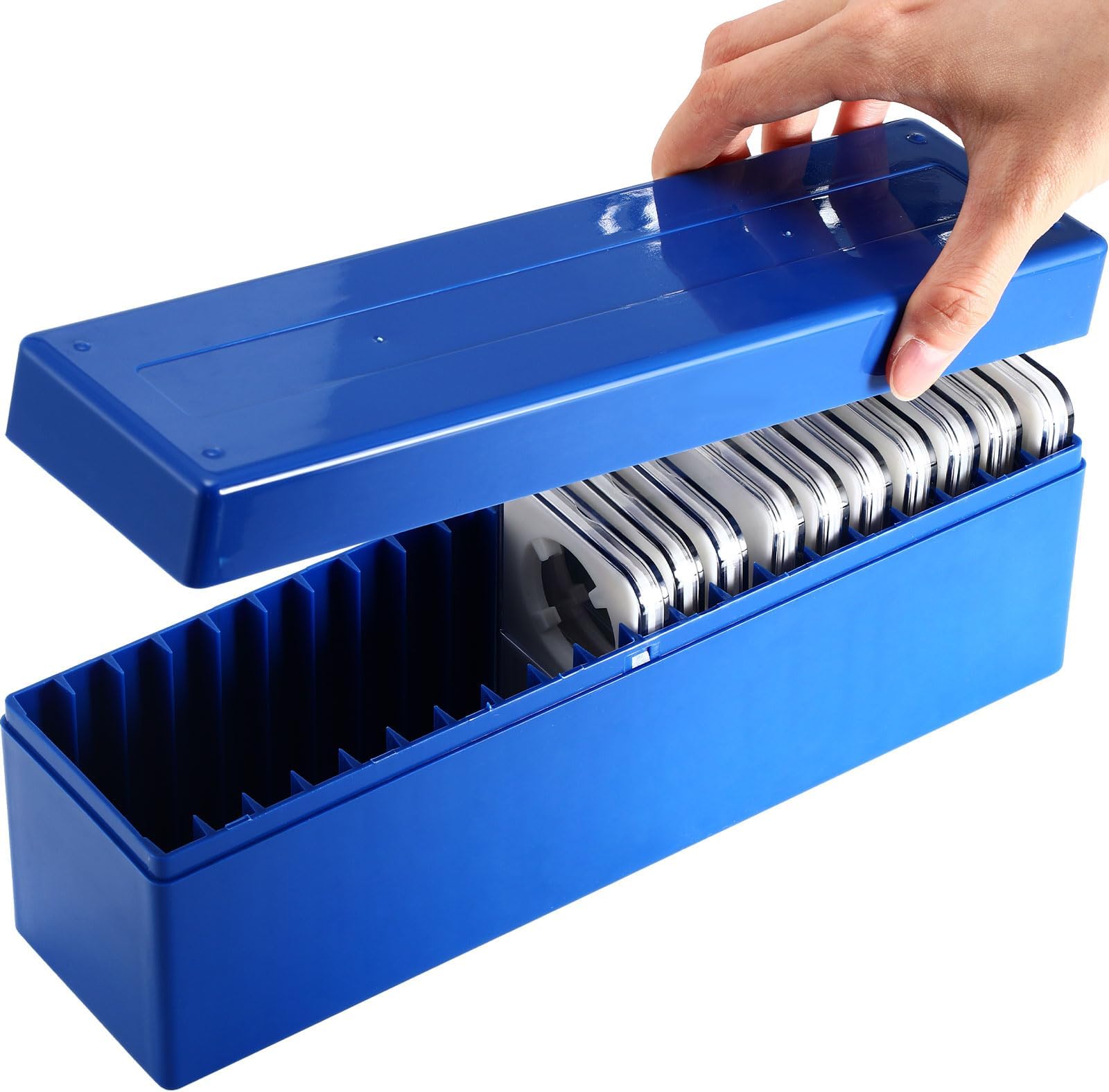 Amazon.com : Yexiya Plastic Coin Slab Storage Box Compatible With 20 ...