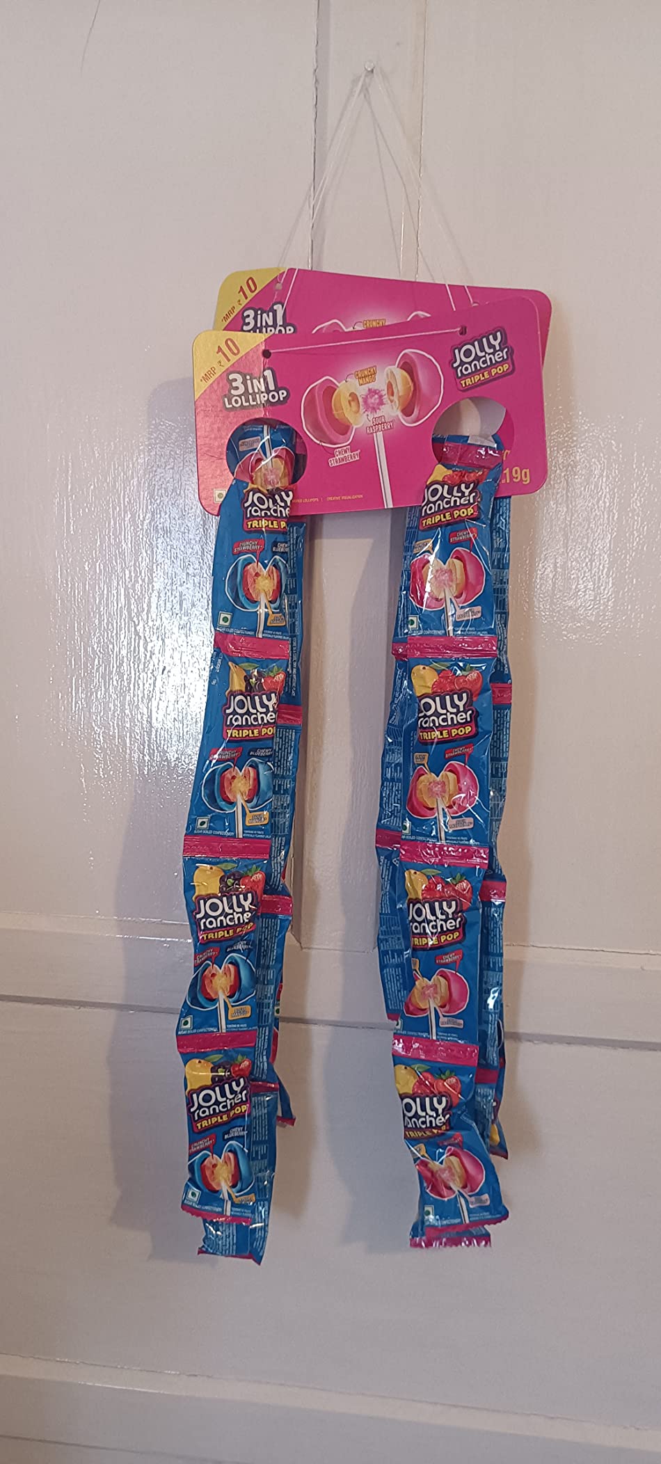 Jolly Rancher Triple Layer Lollipop Assorted Pouch 608g,(32U x 19g ...