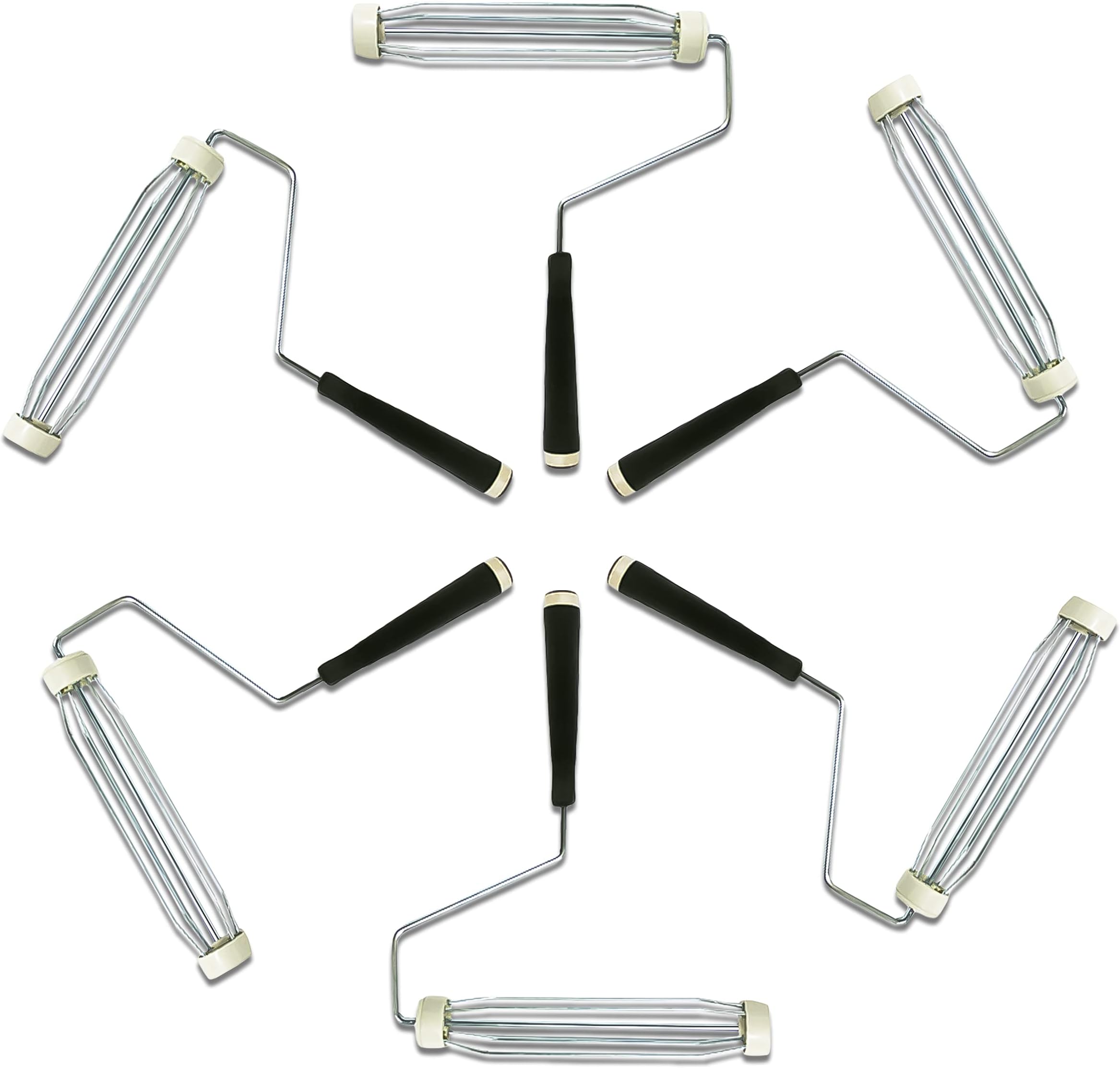 Baderke 10 Pcs R012 4 Inch Mini Roller 12 Inch Frame Paint Roller ...