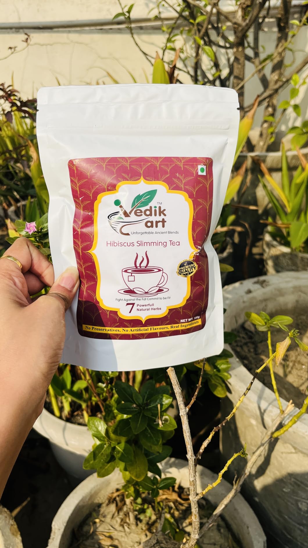 Vedik Art Herbal Tea Pure Loose Leaf Refreshing Naturally Caffeine-Free ...