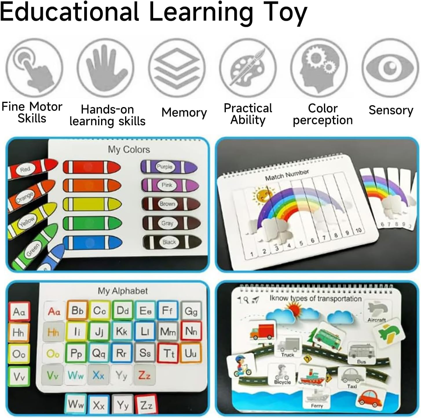 My Preschool Busy Book for Toddlers, Preschool Busy Book, Montessori ...