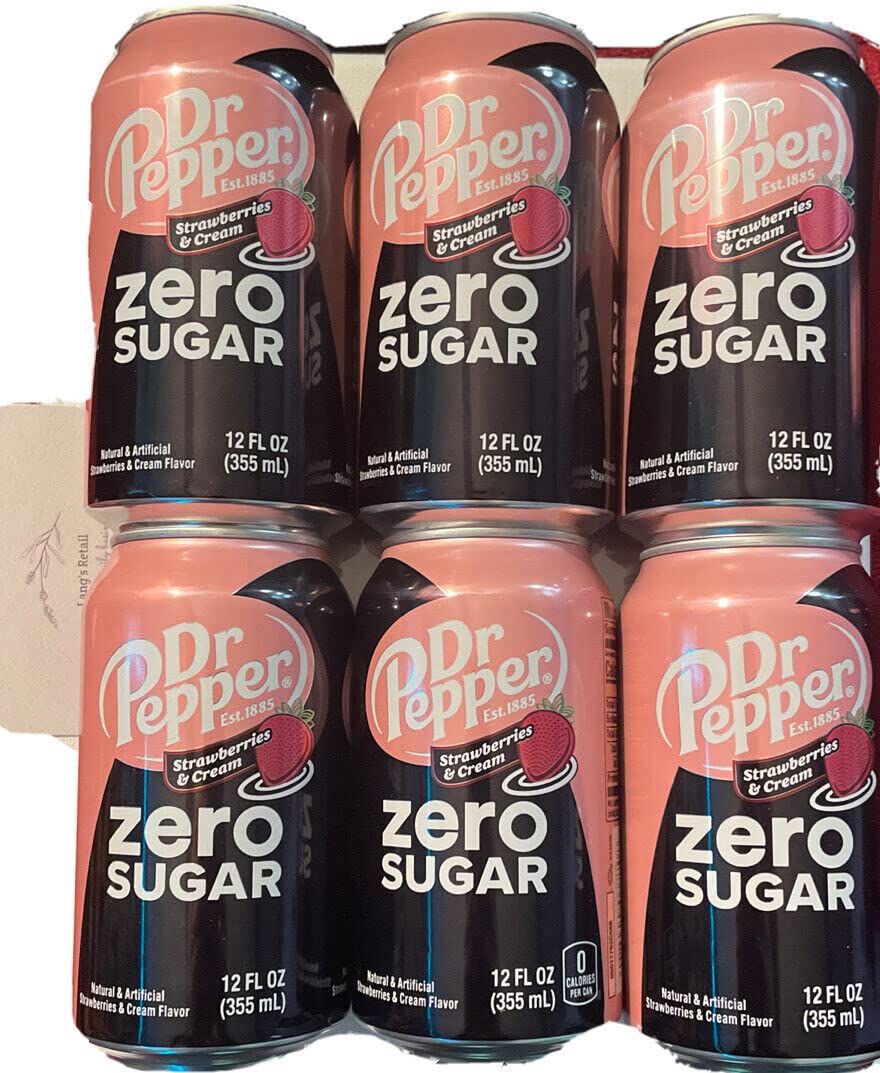 Buy Dr Pepper Zero Sugar Srawberries and Cream Soda, Bundled with Lang ...