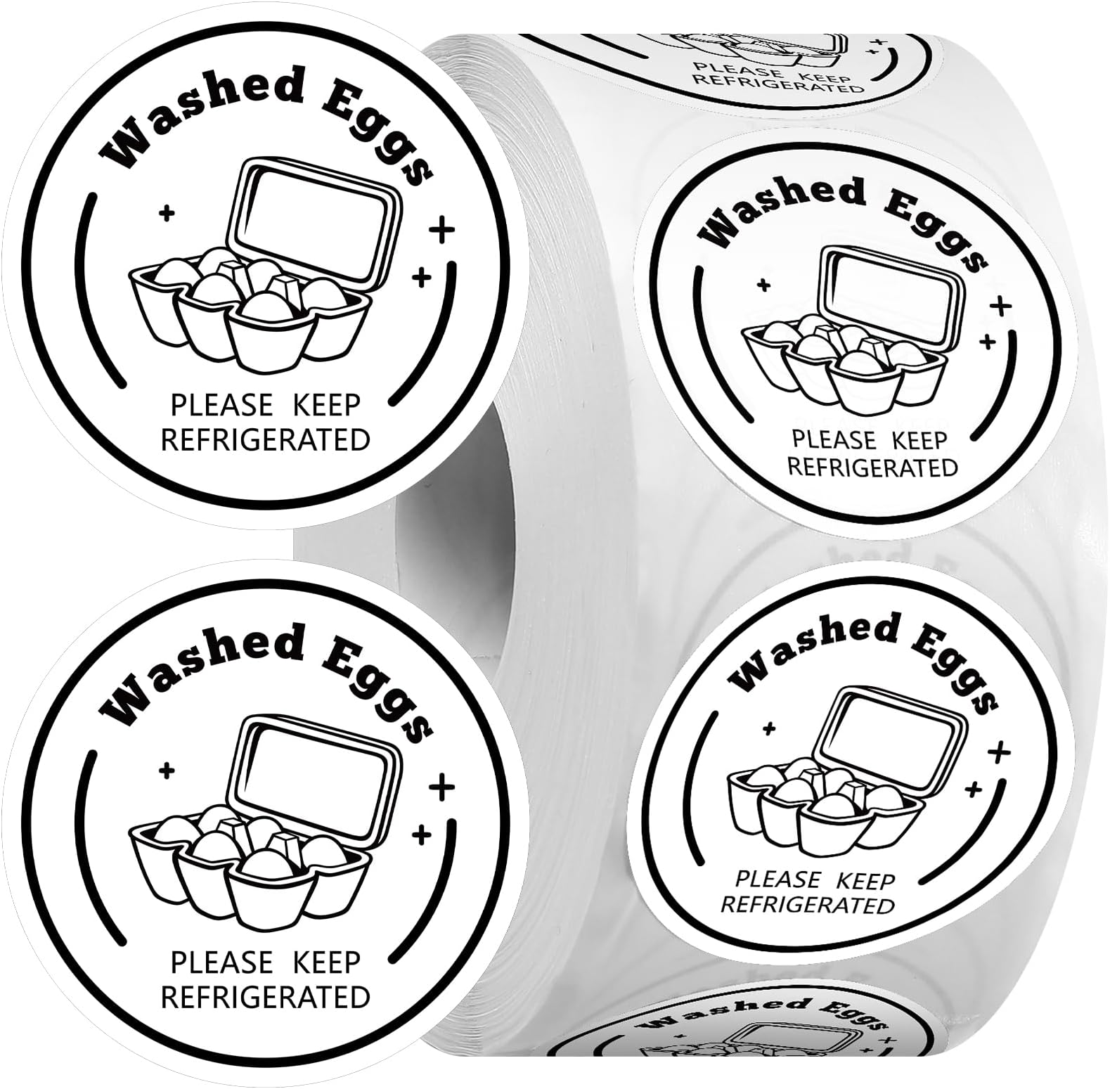 Amazon.com : Fuutreo 1000 Pcs Farm Fresh Eggs Washed Eggs Carton Labels ...