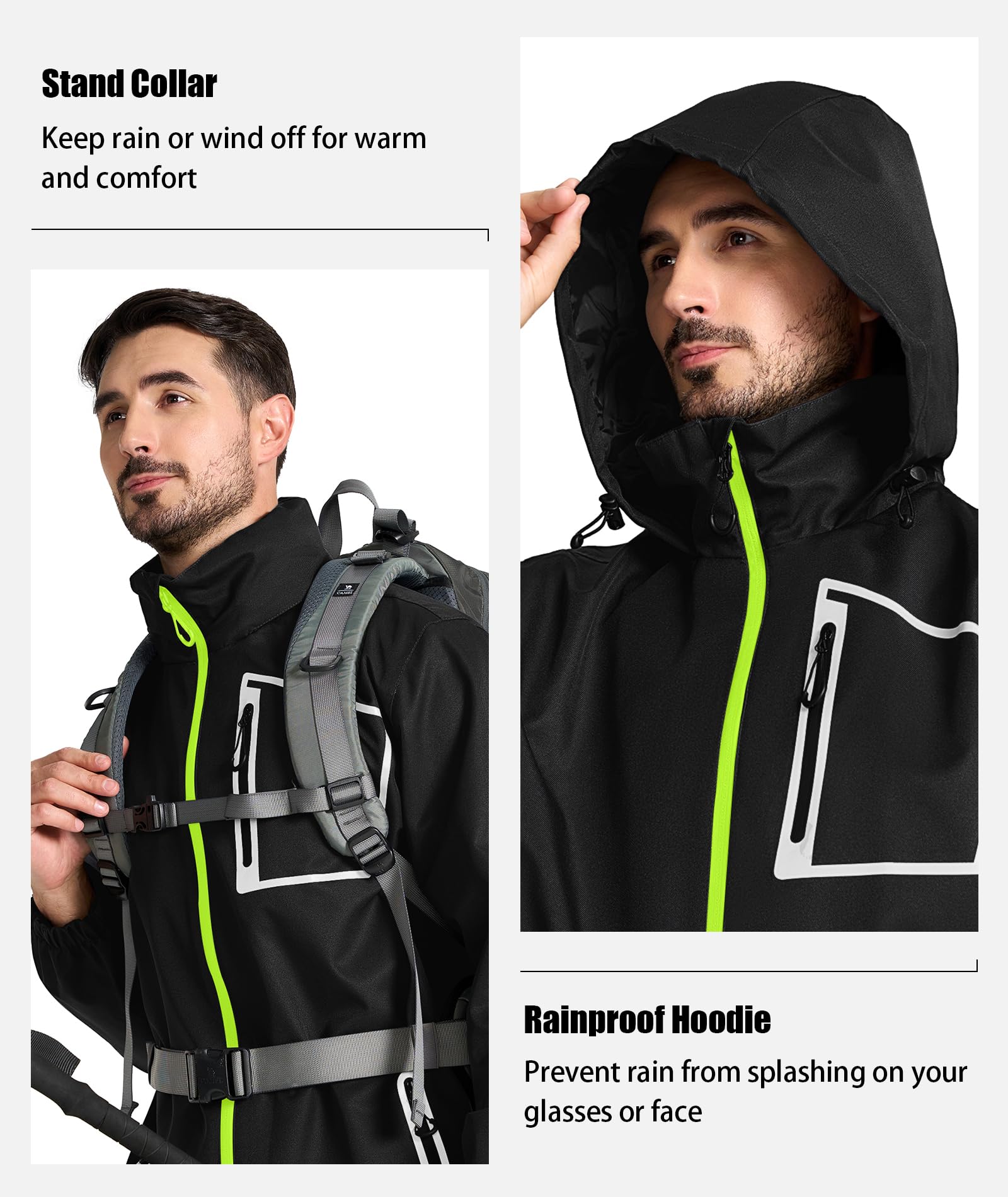 Snapklik.com : Mens Rain Suit Golf Rain Gear For Men Waterproof Work ...