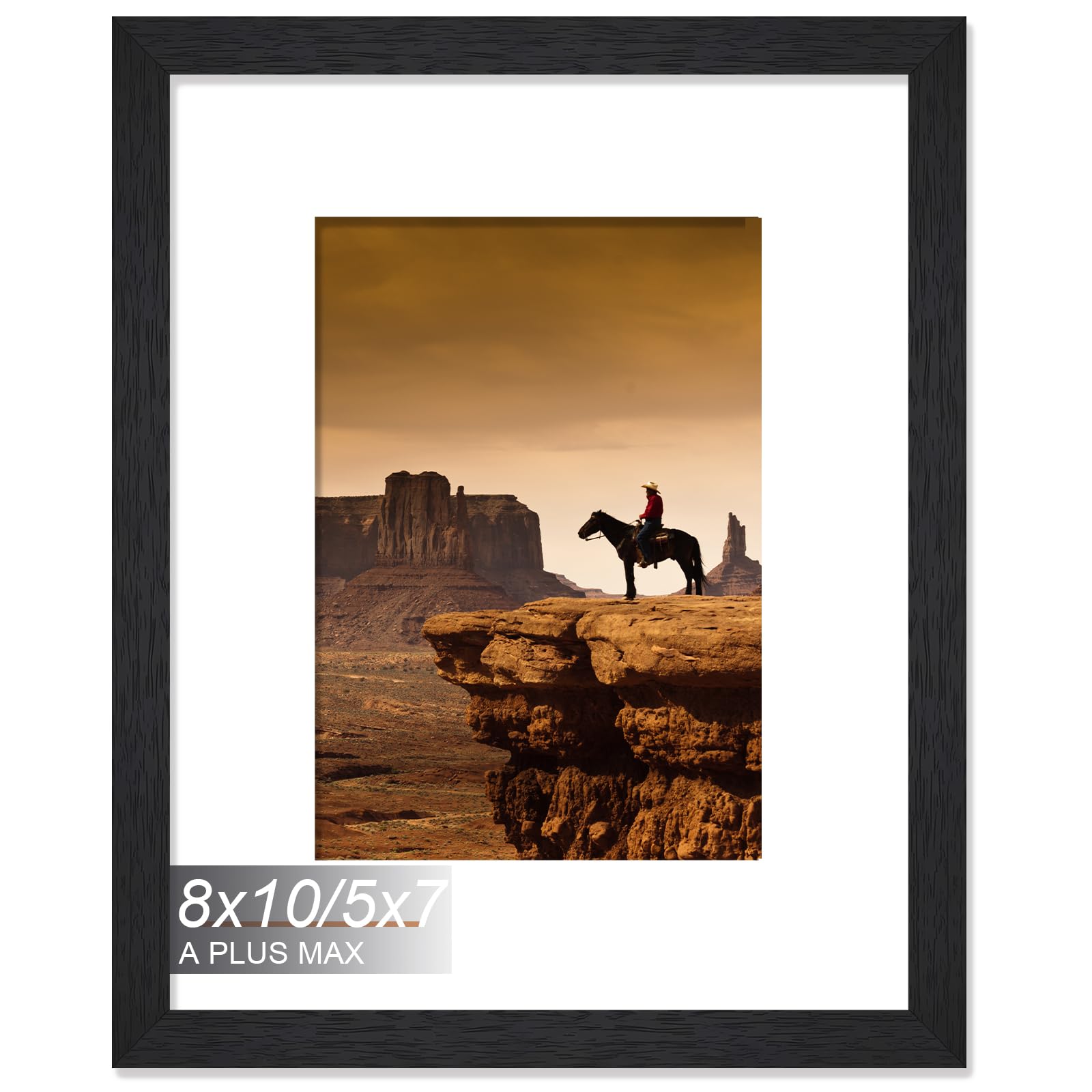Amazon.com - A PLUS MAX 8x10 Picture Frame, Engineered Wood Frame ...
