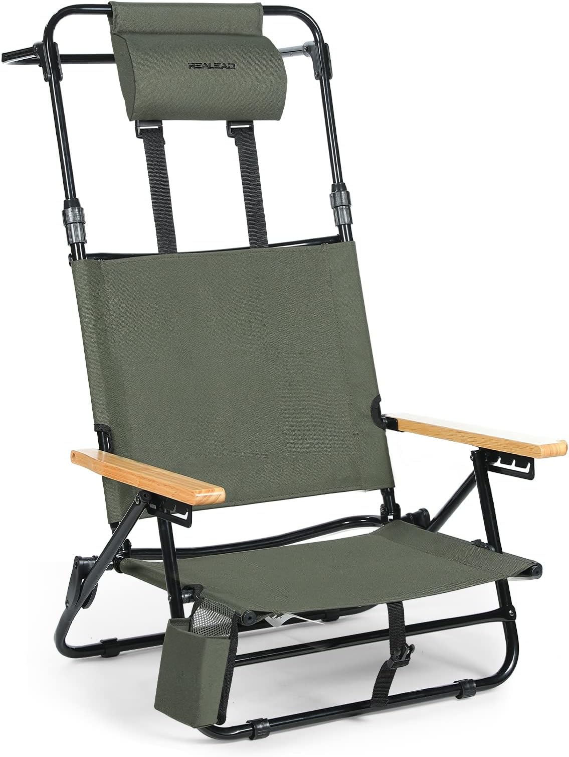 Amazon.com: REALEAD Reclining Beach Chairs for Adults - Extendable High ...