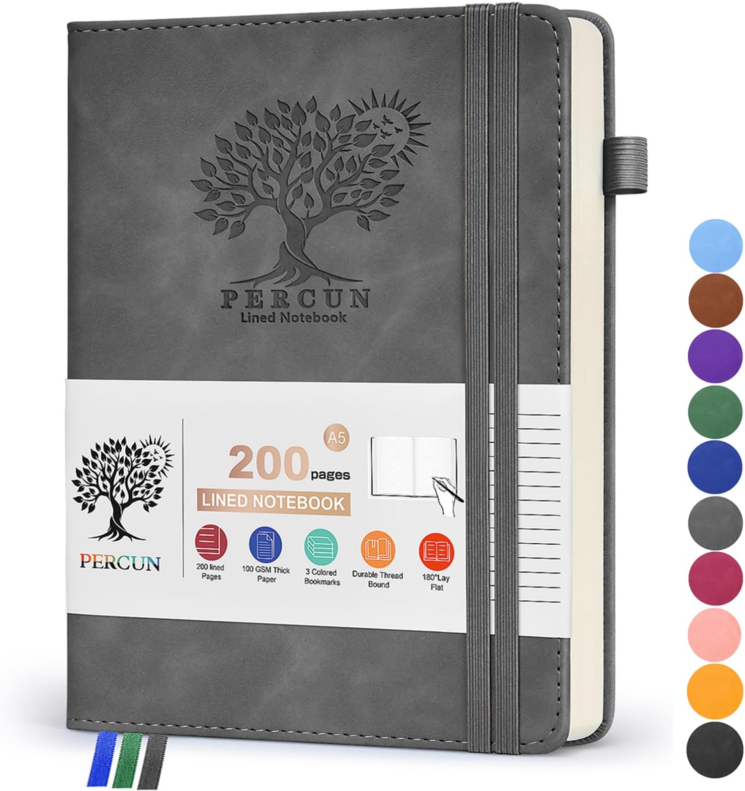 Amazon.com : HEYPLACE Journaling Notebooks, A5 Lined Leather Journals ...