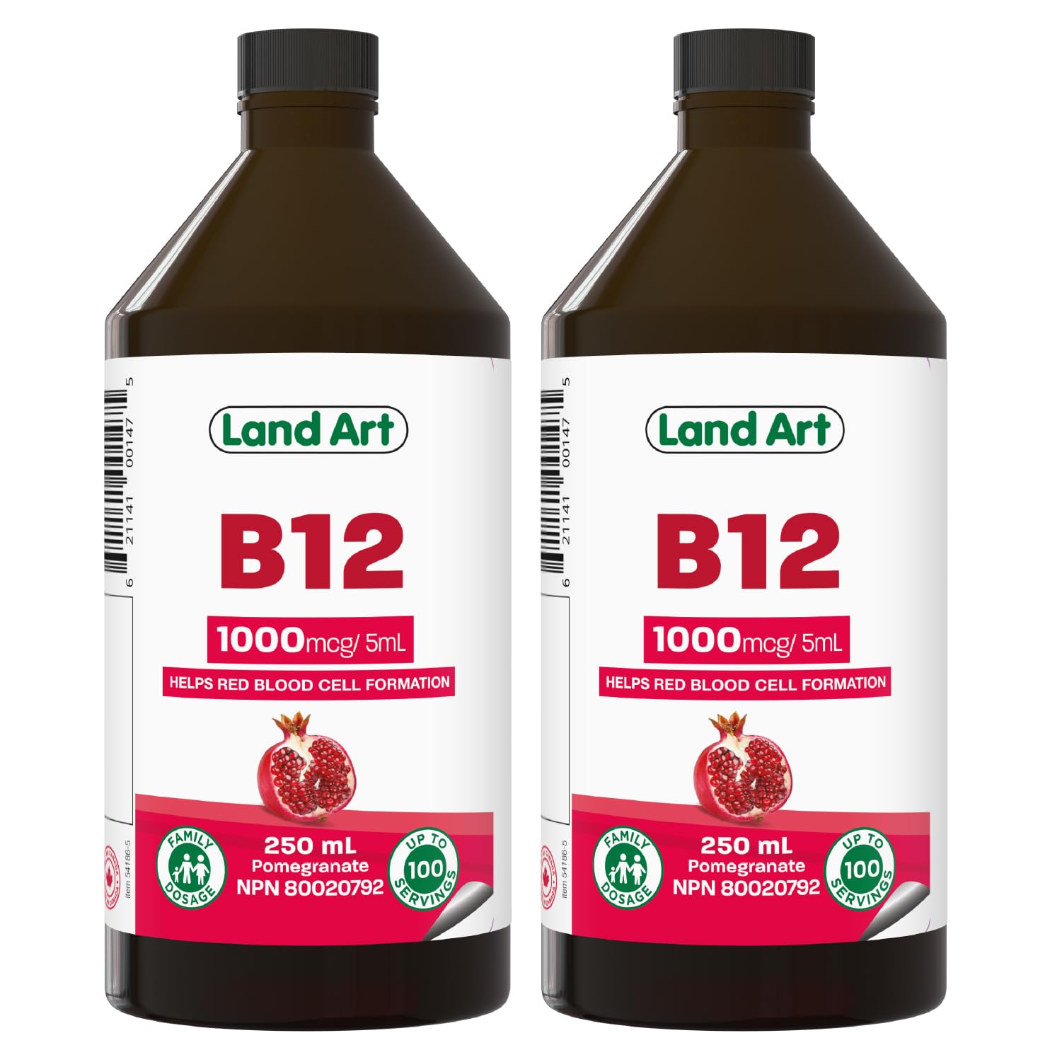 Vitamin B12 Liquid 250ml – 50 Doses - Great Taste - 1000mcg - For Kids ...