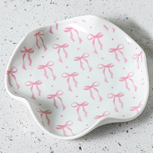 Amazon.com: Teenyyou Bow Spoon Rest for Kitchen Counter, Cute Ceramic ...