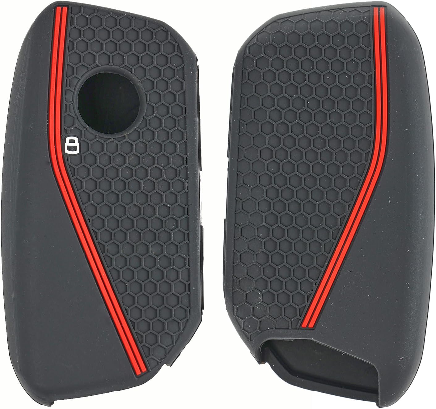 Amazon.com: 2 PCS Silicone 3 Button Remote Control Key Case Fob Shell ...