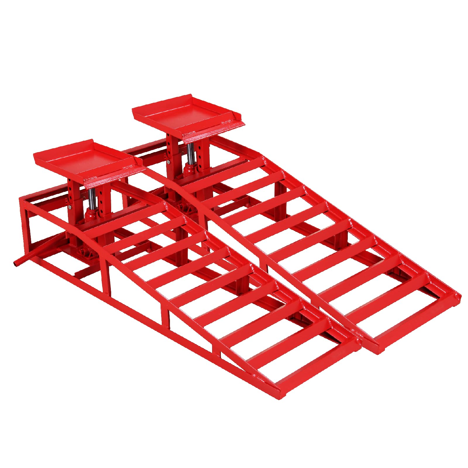 Amazon.com: 2 Pack Hydraulic Car Ramps 5T 11000lbs, Car Lift Service ...