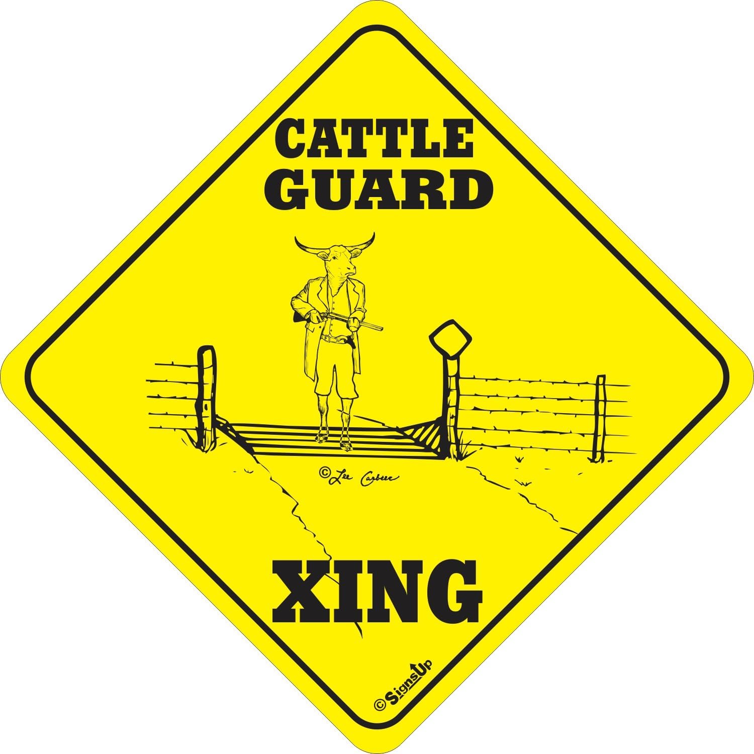 Amazon.com: SIGNS UP Cattle Guard Xing Sign : Home & Kitchen