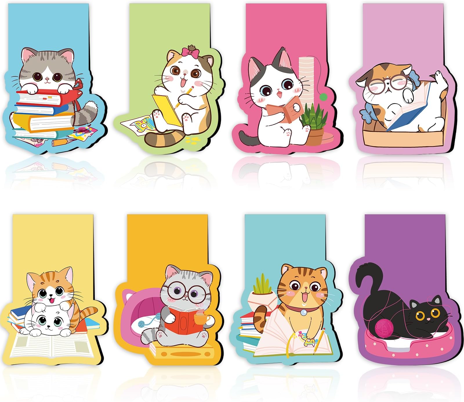 Amazon.com: Magnetic Bookmarks - 6 Pieces Assorted Cute Book Markers ...