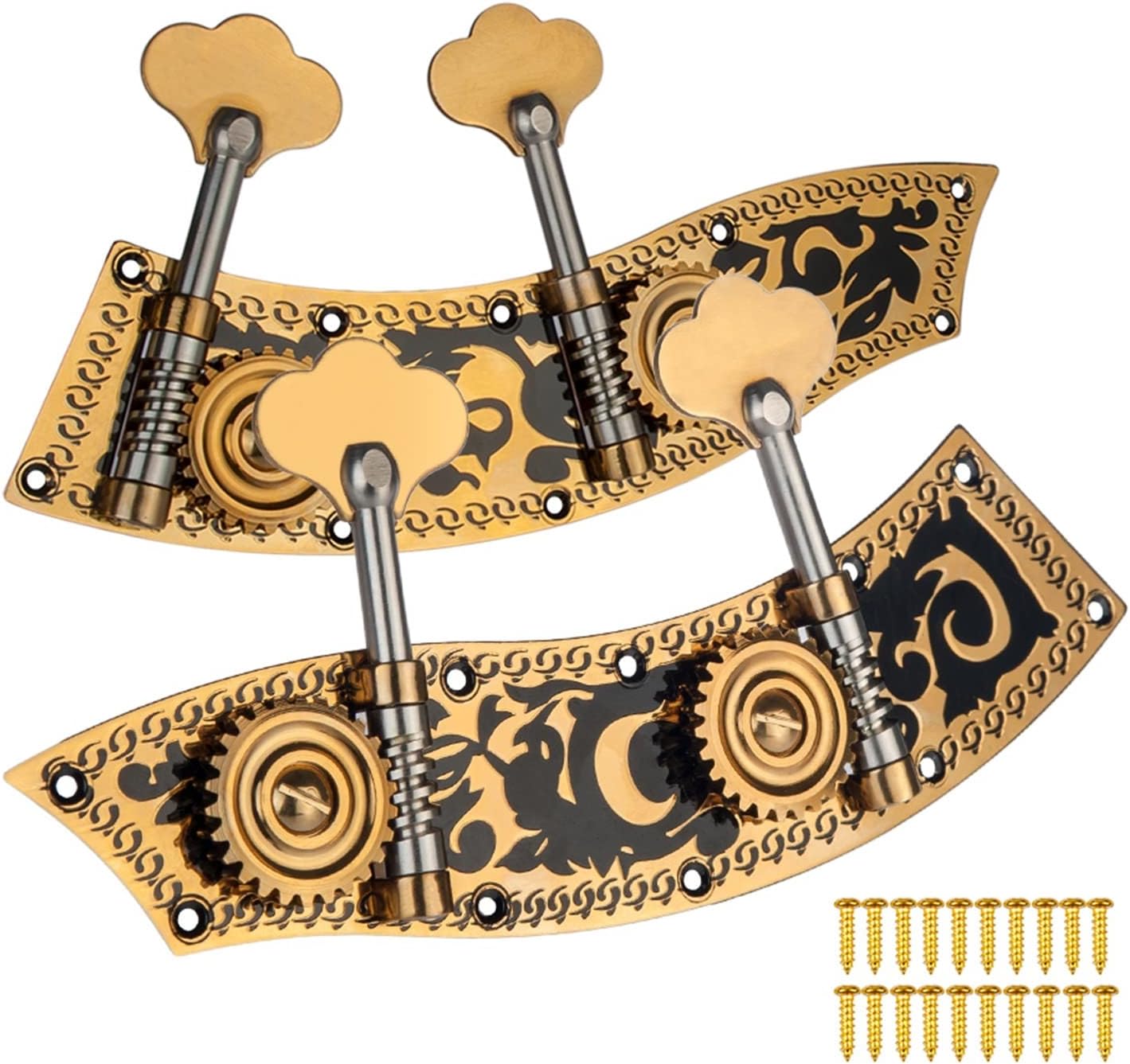 Amazon.com - KERREY Tuning Pegs Tuner Set Dual Tuner Plate/Single Tuner ...