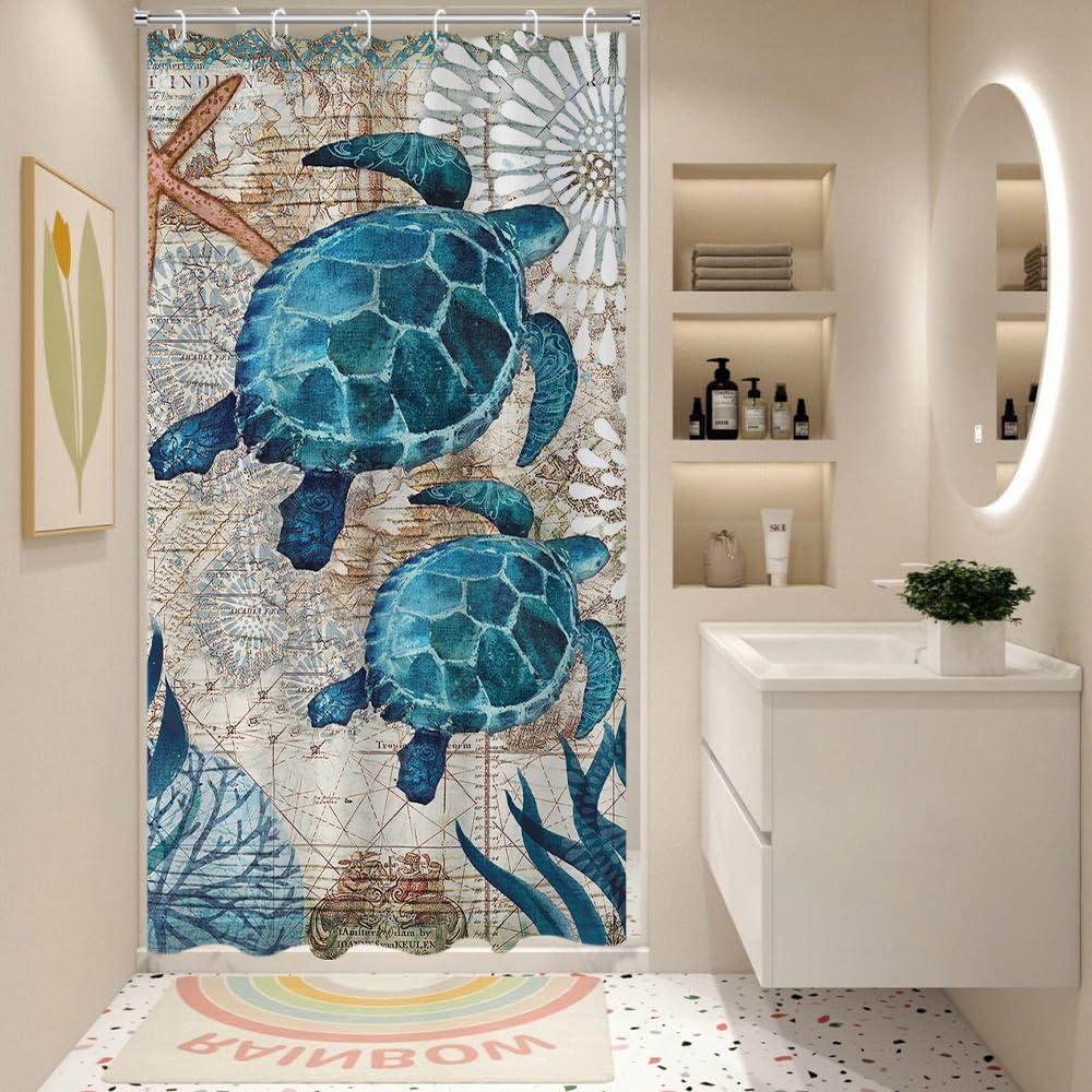 Amazon.com: Final Friday Nautical Green Sea Turtles Beach Theme Fabric ...