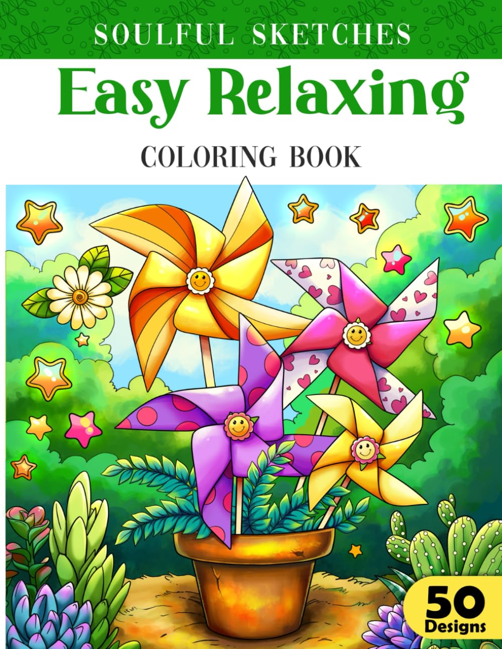 Easy Relaxing: Coloring Book with Stress Relieving and Mindfulness ...