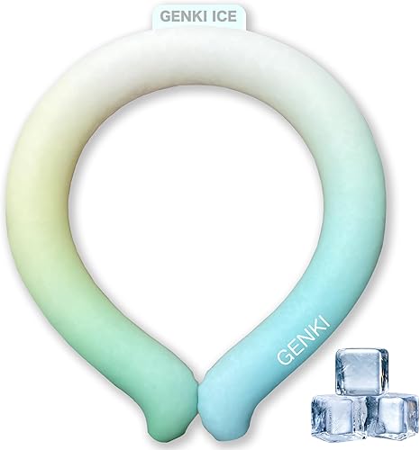 Amazon | Genki Ice 2025最新 クールリング ネッククーラー クールネックリング PCM大増量版 24℃凍結 首 冷却 首ひんやりグッズ 冷却グッズ 大人 子供 L M S ...