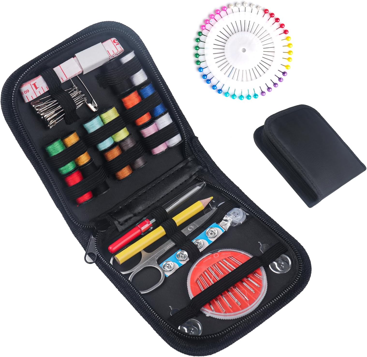 Kazigak Kit de couture avec 94 accessoires de couture, kit de couture ...