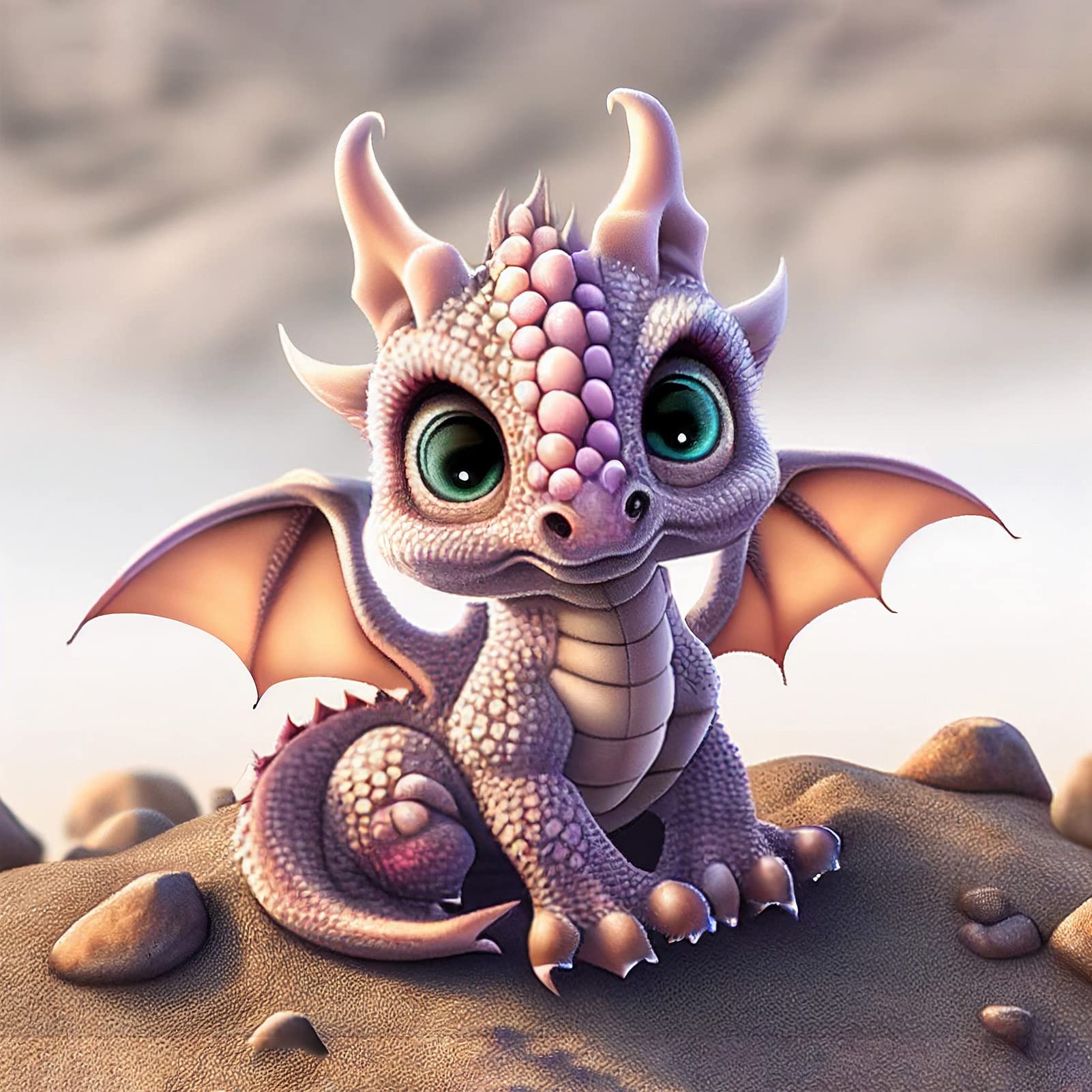Cartoon Chinese Baby Dragon