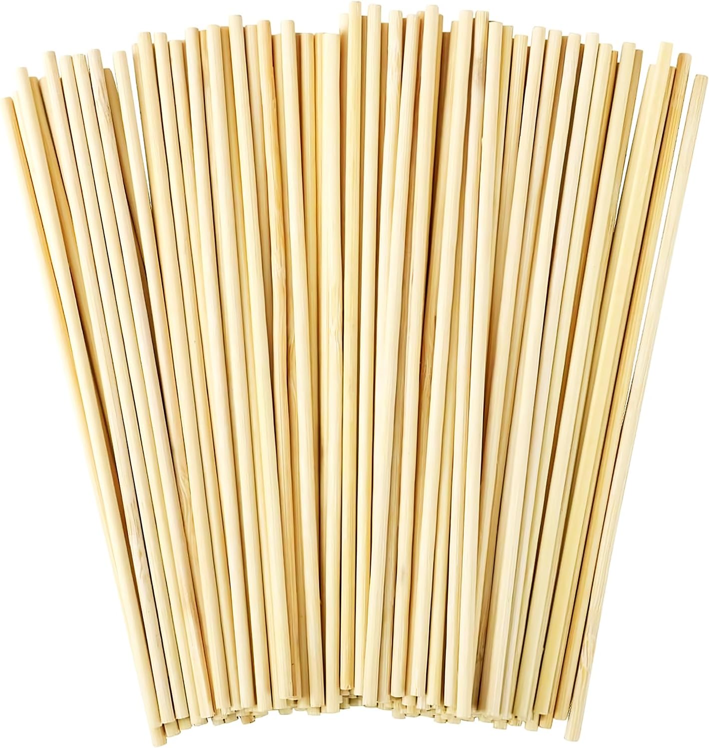 50 Stück Klassische Holzstab, Holzstäbchen Rund 3mm x 30cm, Lange ...