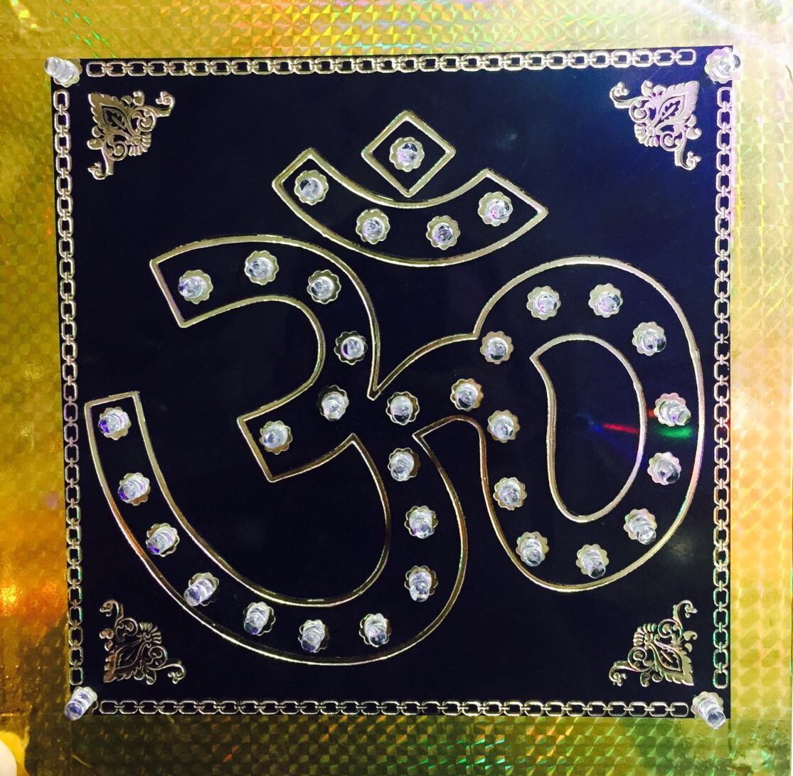 Buy A2Z, 8 inches Golden OM Multicolor Flickering LED OM Light for ...